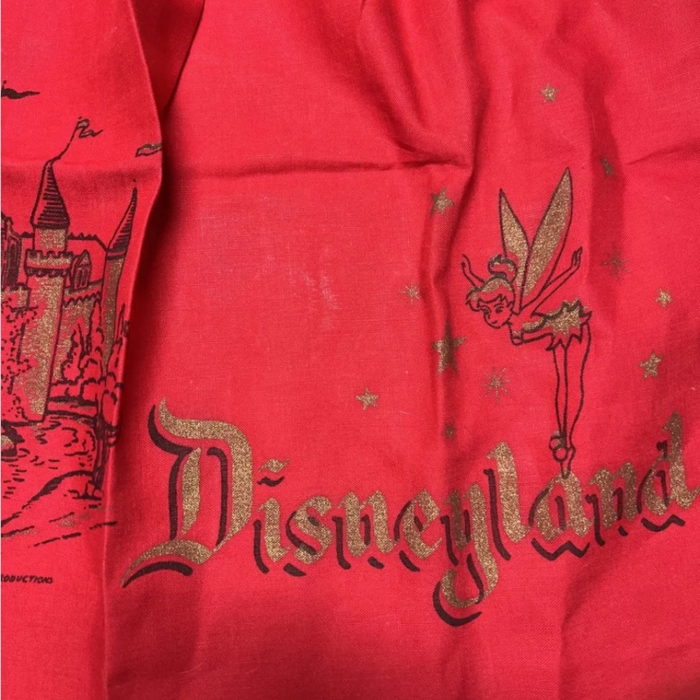 Vintage 60s Disney Disneyland Castle Tinkerbell Red M… - Gem